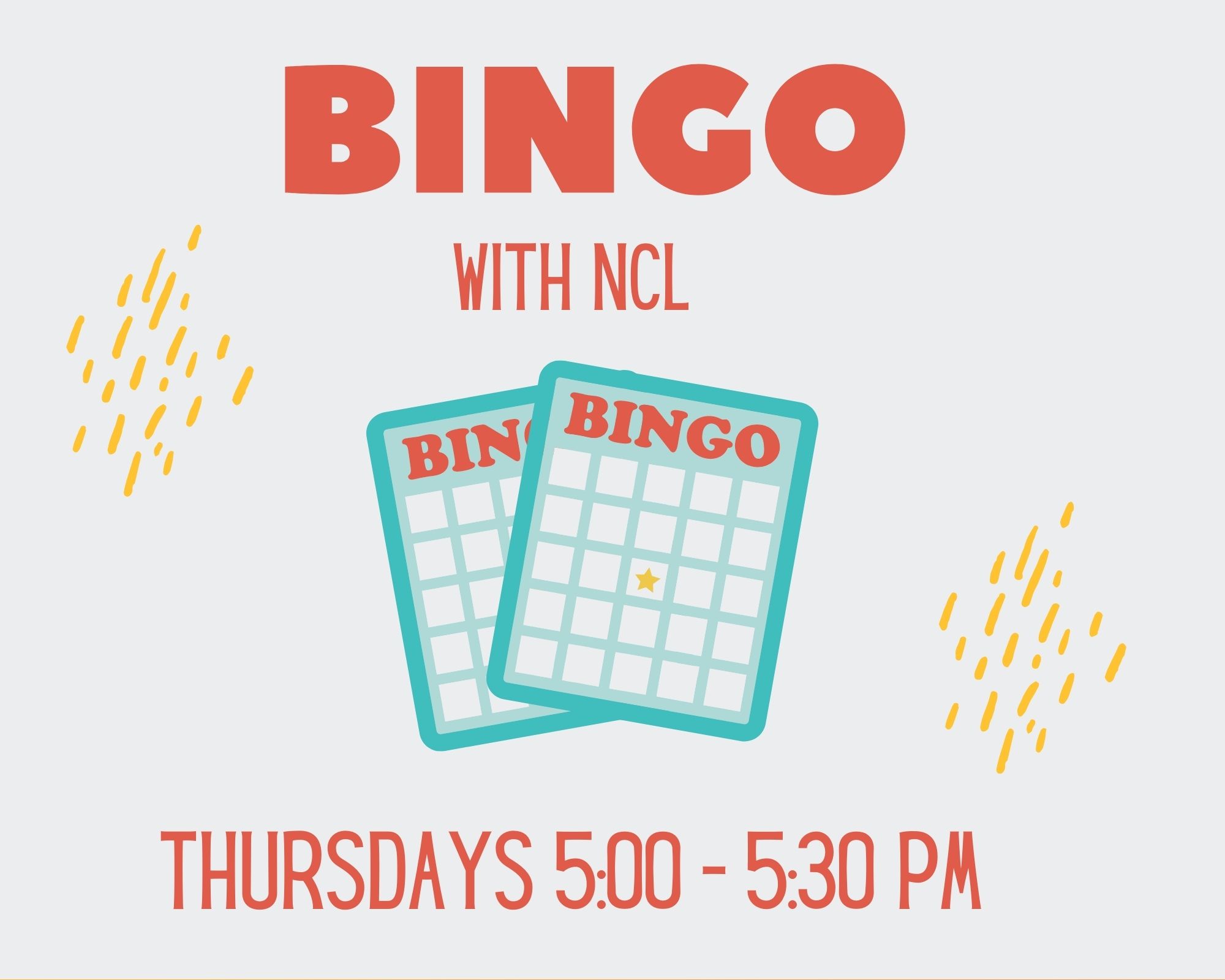 Bingo with NCL - The Friendship Foundation